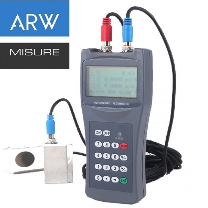 Misuratore di portata a ultrasuoni: flussimetro portatile ARW-3000